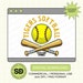Softball Team Stripes Custom PNG Download File, Custom School Png ...