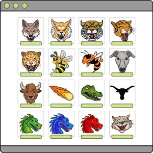 Team Stacked Mascot Custom School Spirit PNG Download File, Custom ...