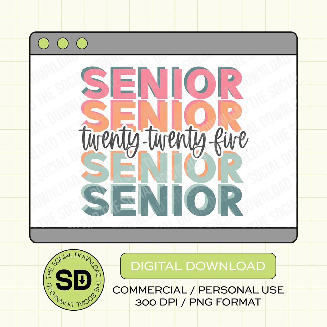Senior Color Block Repeat PNG , Cute Senior PNG, School Png Download ...