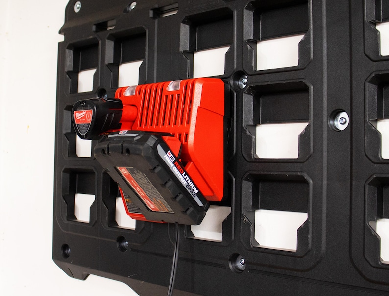 Combo Battery Charger Packout Wall Mount for Milwaukee - Etsy