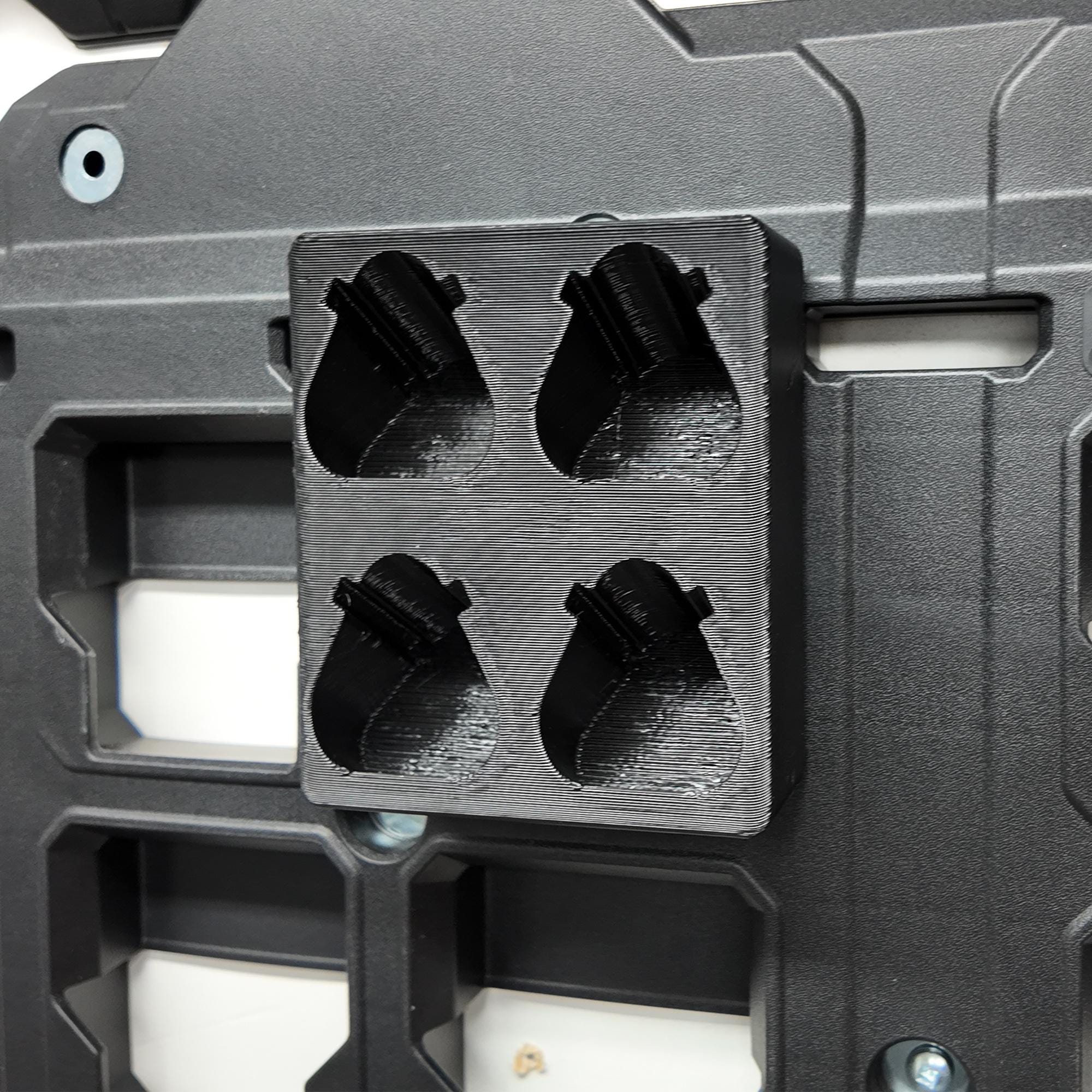 M12 Quad Battery Mount for Milwaukee Packout Wall (small Batteries Only ...