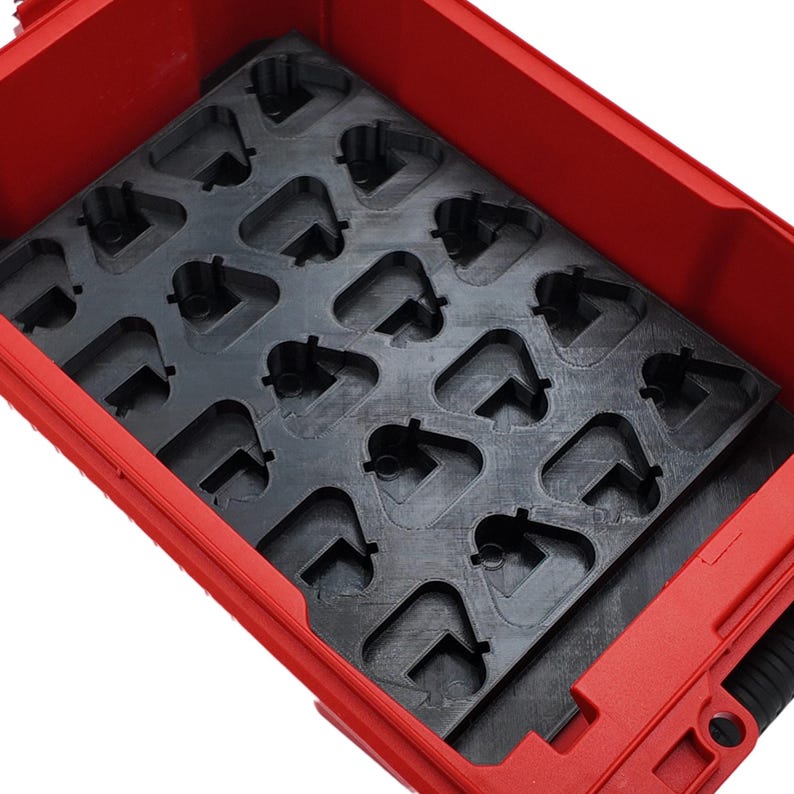 STL File for M12 Battery Liner for Milwaukee Packout Compact Organizer ...
