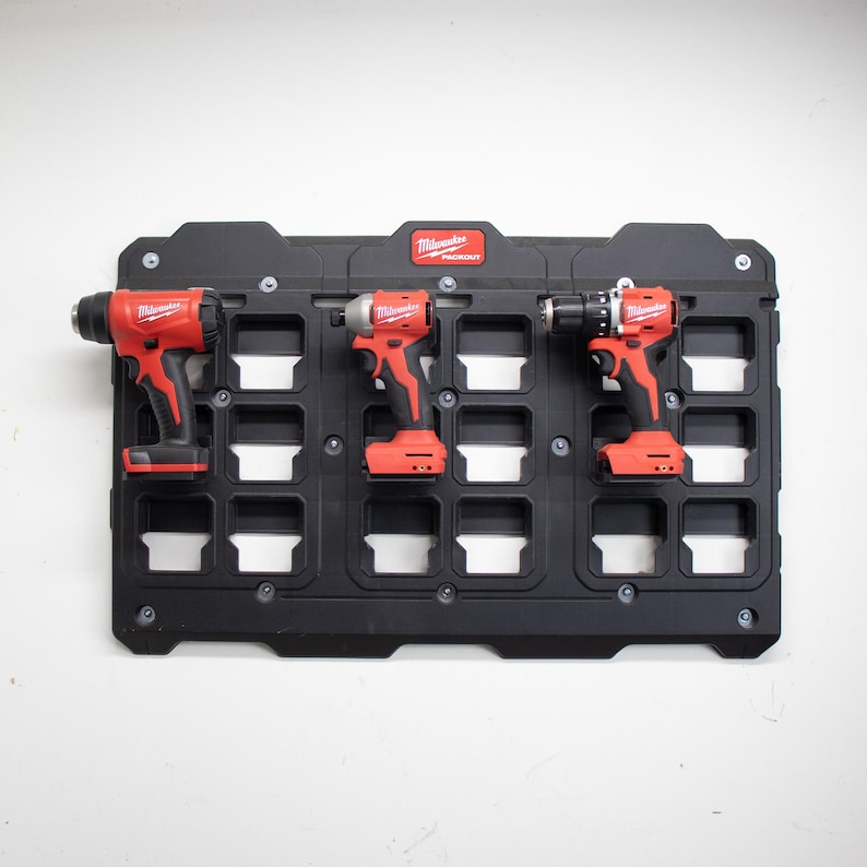 2 PACK- M18 Drill Mount and Holder for Milwaukee Packout Wall - Etsy