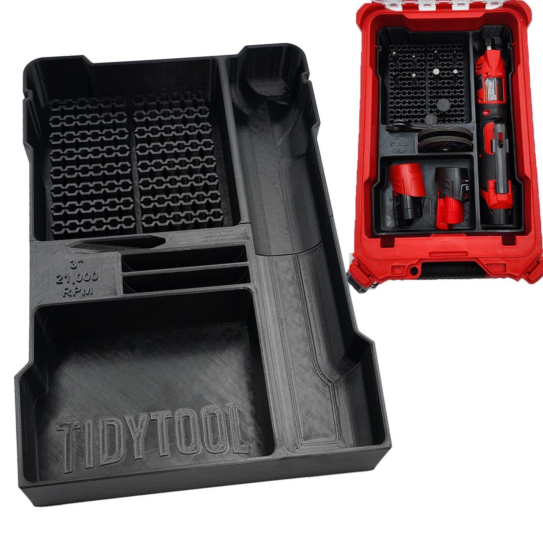 M12 FUEL 1/4" Straight Die Grinder Liner and Organizer for Milwaukee ...