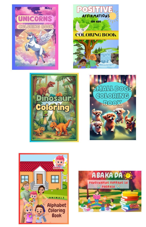 Editable and Downloadable Coloring Books - Etsy