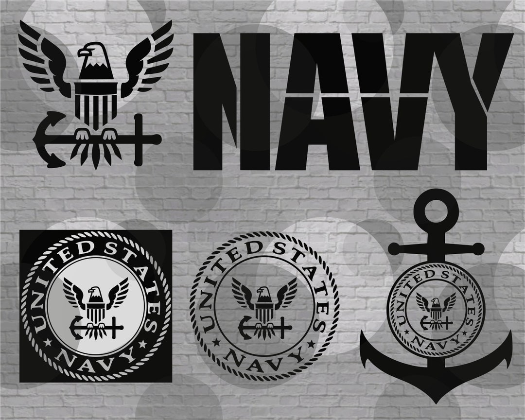 Navy Svg Bundle, US Military Svg, Army Svg, Veteran Clipart, Eagle Svg ...
