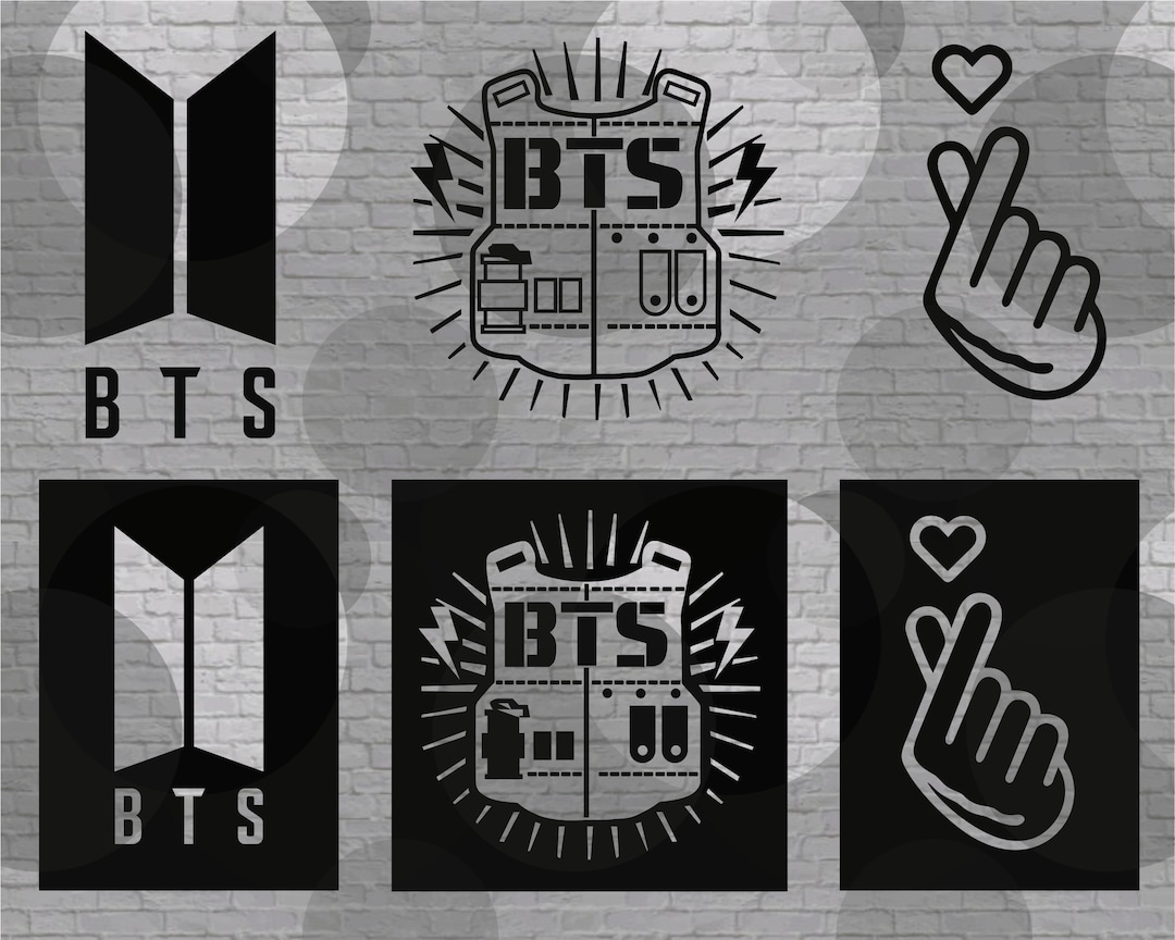 BTS Svg Bundle, Bts Army Svg, Bts Bulletproof Svg, K-pop Star Svg ...