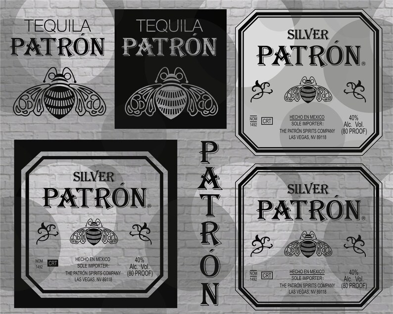Tequila Svg, Silver Patron Svg, Tumbler Cut File, Tequila Silhouette ...