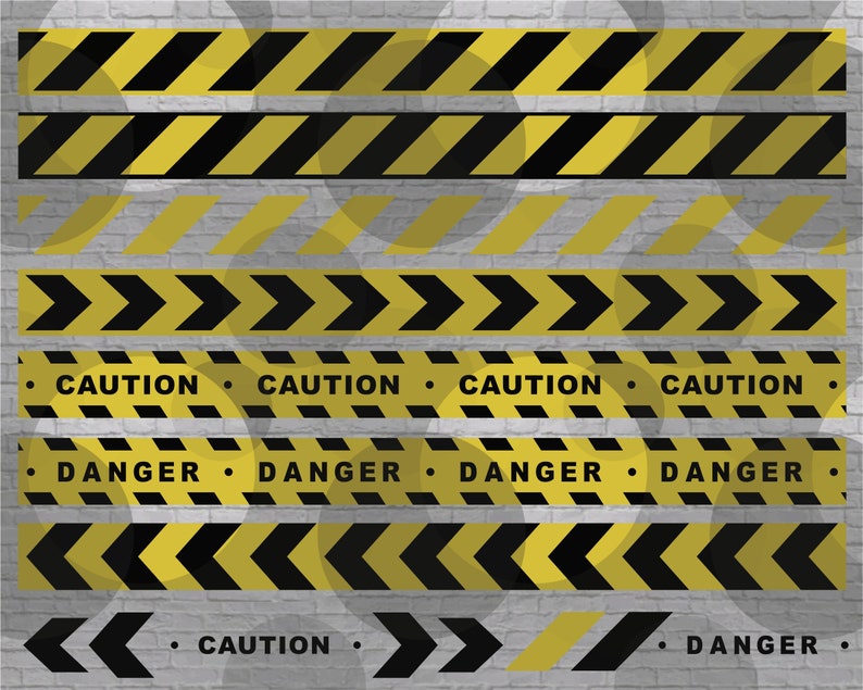 Caution Tape Svg, Police Yellow Tape Svg, Danger Tape Svg, Clipart ...