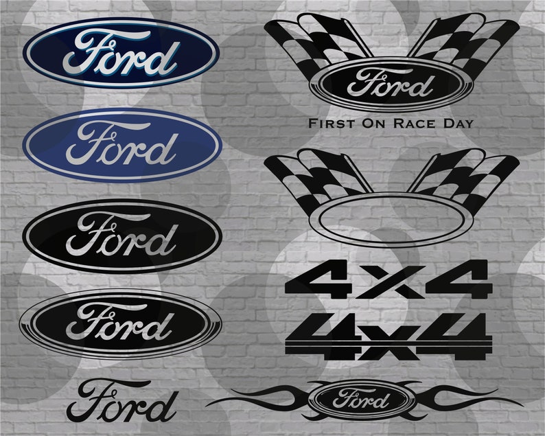 Ford Svg, Ford Clipart, Car Cut File Svg, 4x4 Svg, Ford Racing Svg ...