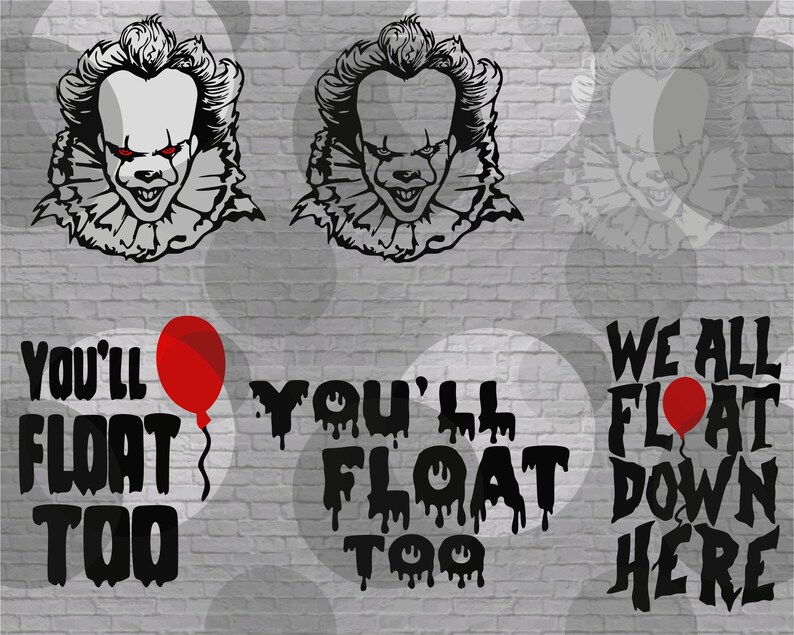 Pennywise Svg, Horror Svg Bundle, Horror Movie Svg, Pennywise Face Clipart, Digital Download - Etsy