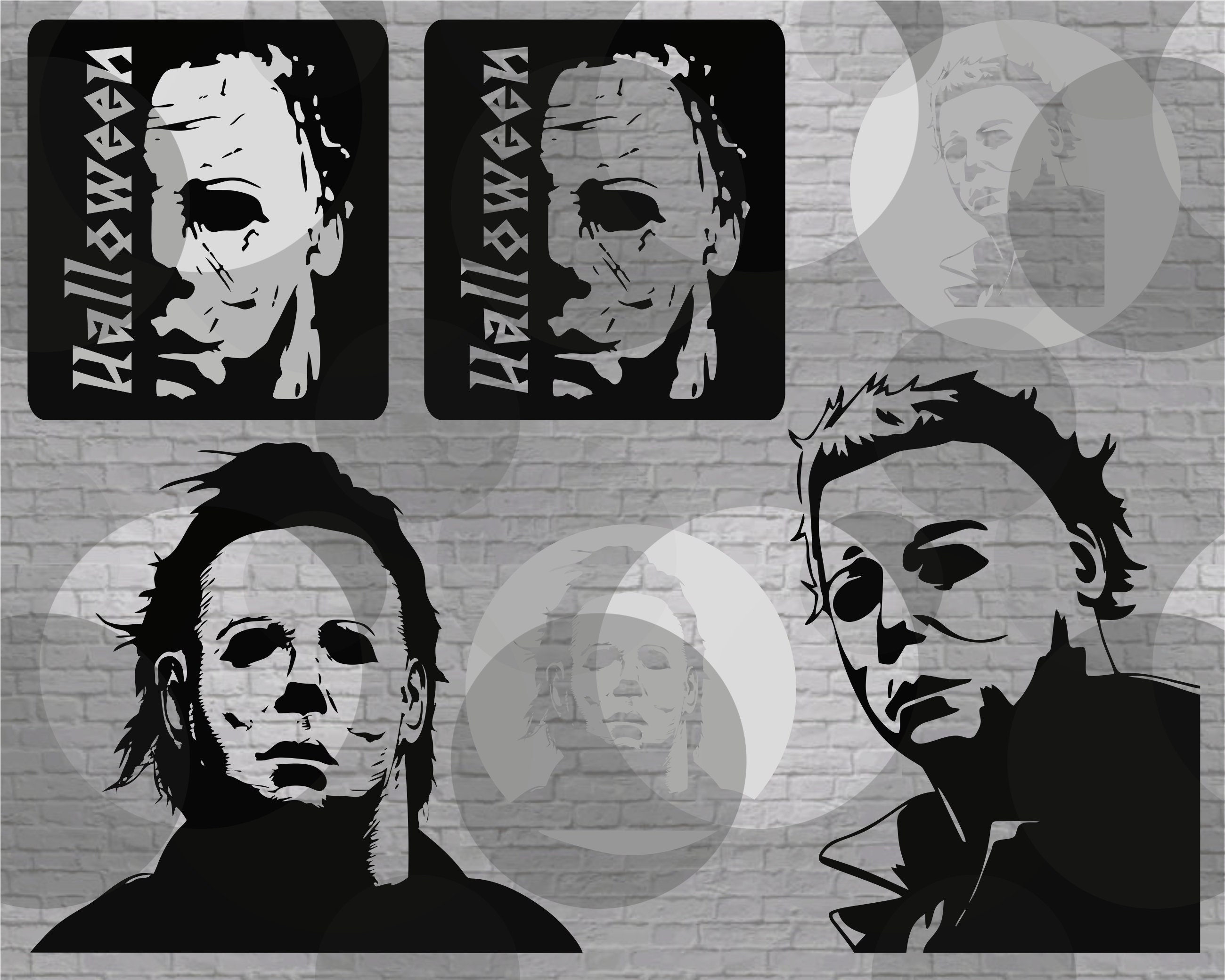 Michael Myers Svg, Horror Svg, Myers Face Svg, Halloween Svg, Myers ...