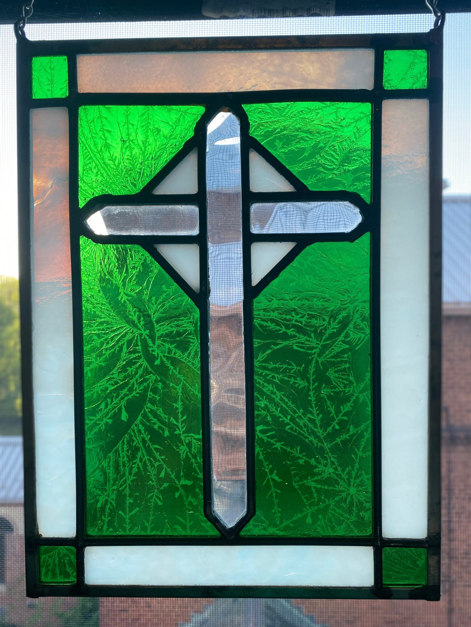 St Patrick Cross Window - 9x12 - Etsy