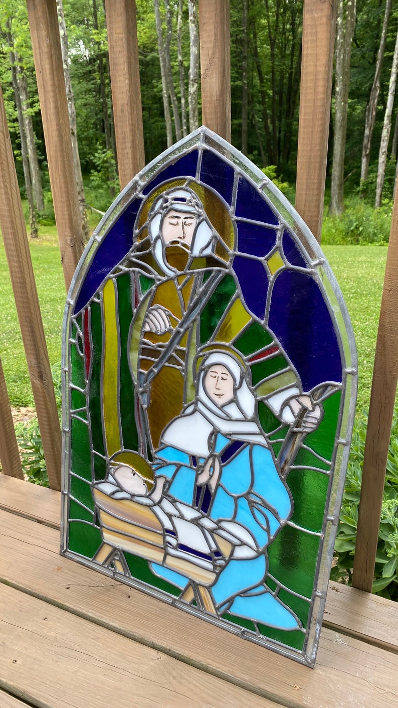 Holy Family Nativity Window - Etsy