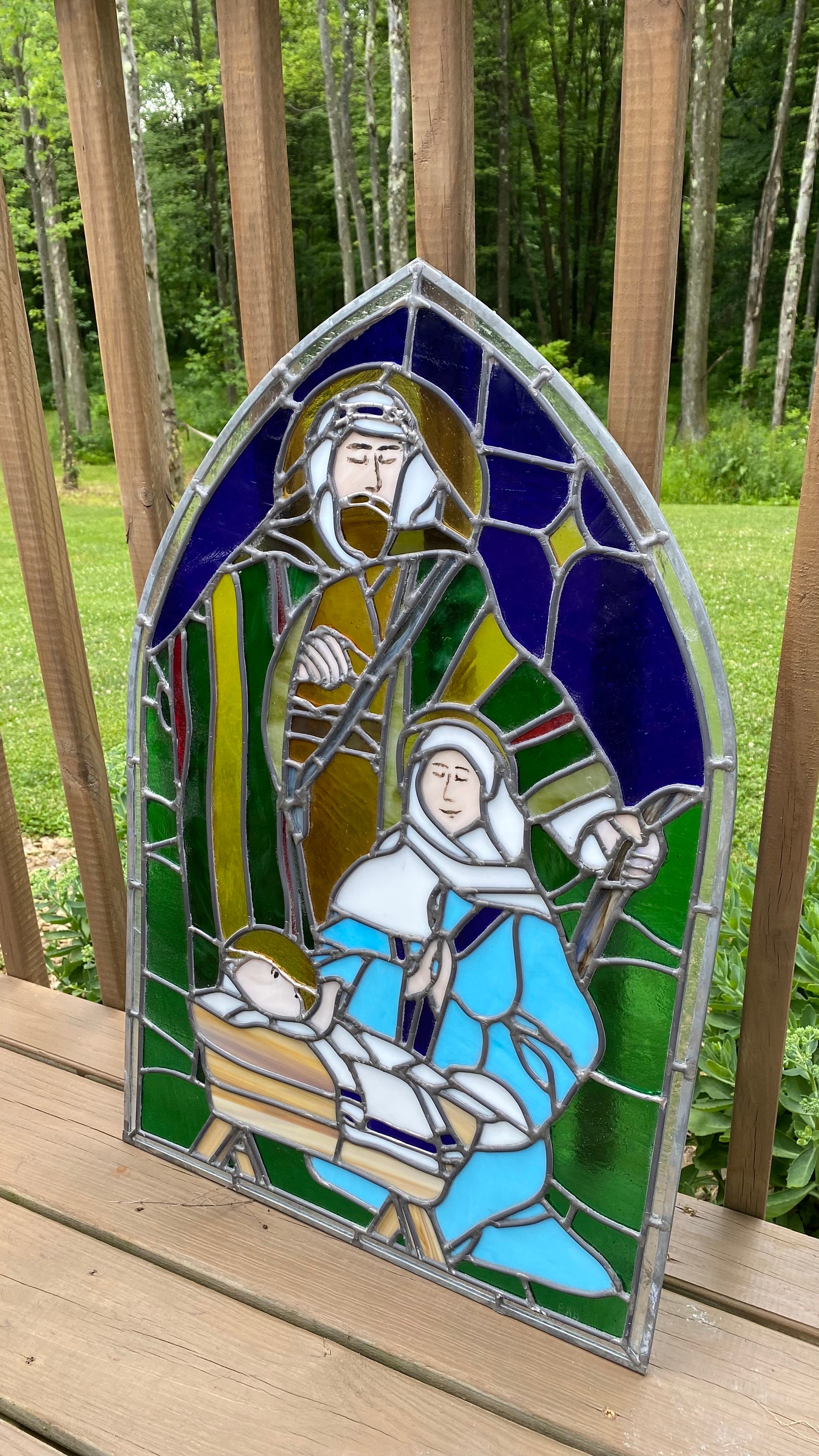 Holy Family Nativity Window - Etsy