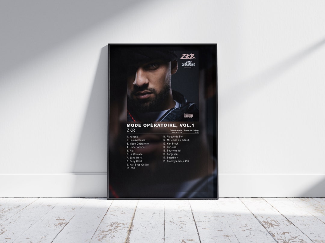Album Cover Poster Mode Opératoire, Vol.1 by Zkr, Album Wall Art, Music ...