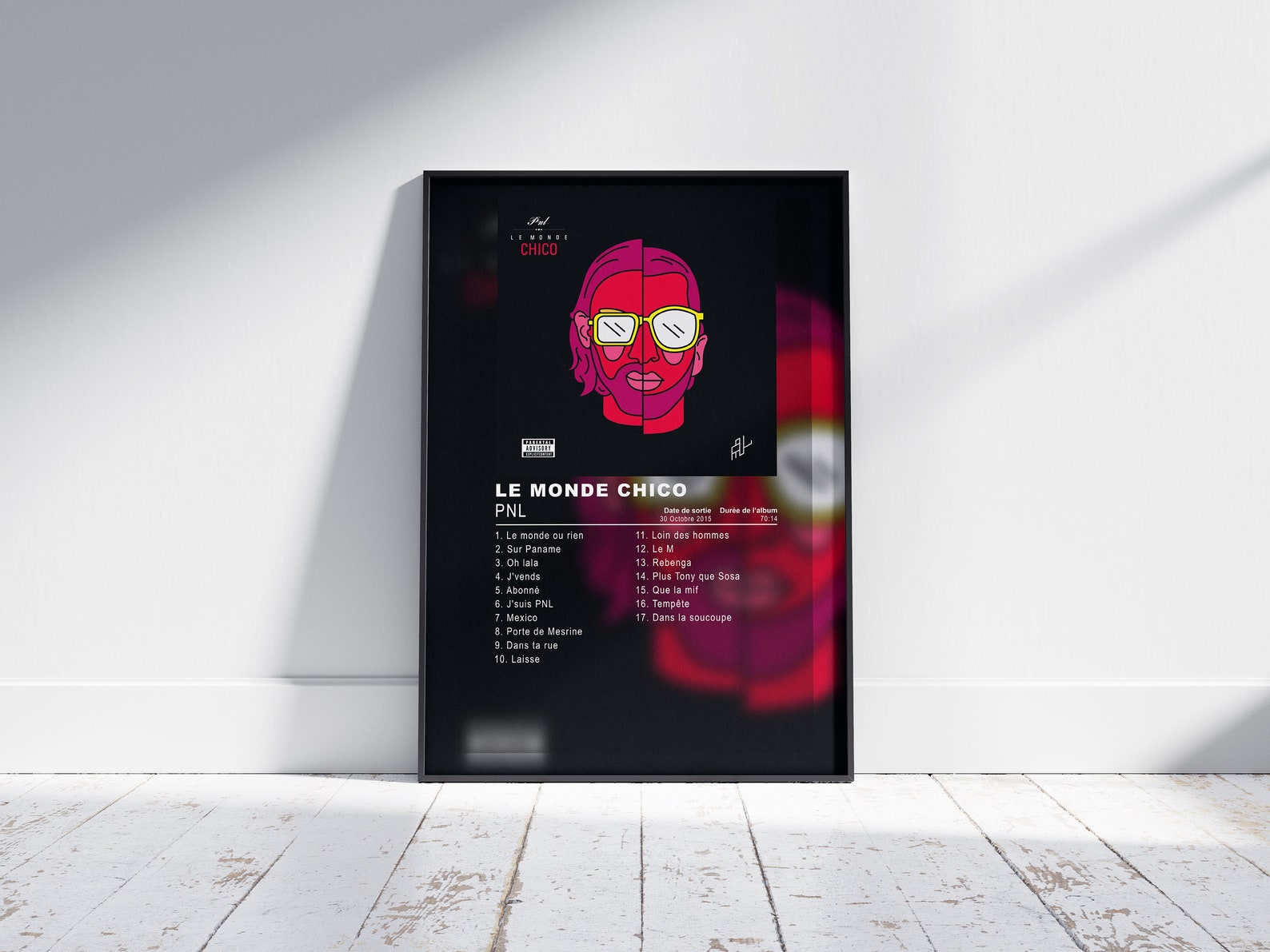 Album Cover Poster Le Monde Chico by PNL, Album Wall Art, Music Album ...