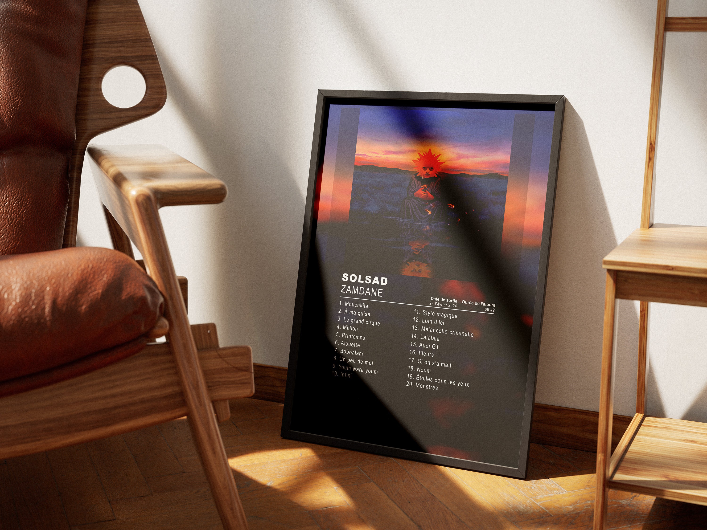 Album Cover Poster SOLSAD by Zamdane, Album Wall Art, Music Album ...