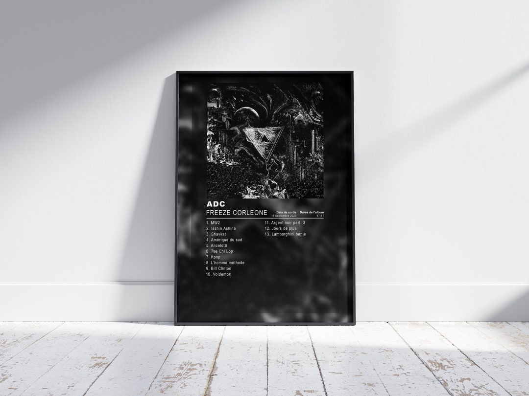 Album Cover Poster ADC De Freeze Corleone, Album Wall Art, Music Album ...