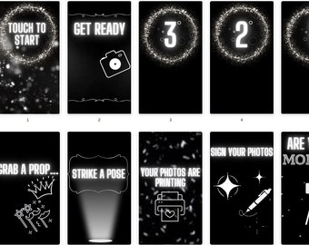 Photobooth Animation Pack, Magic Mirror Booth - Etsy