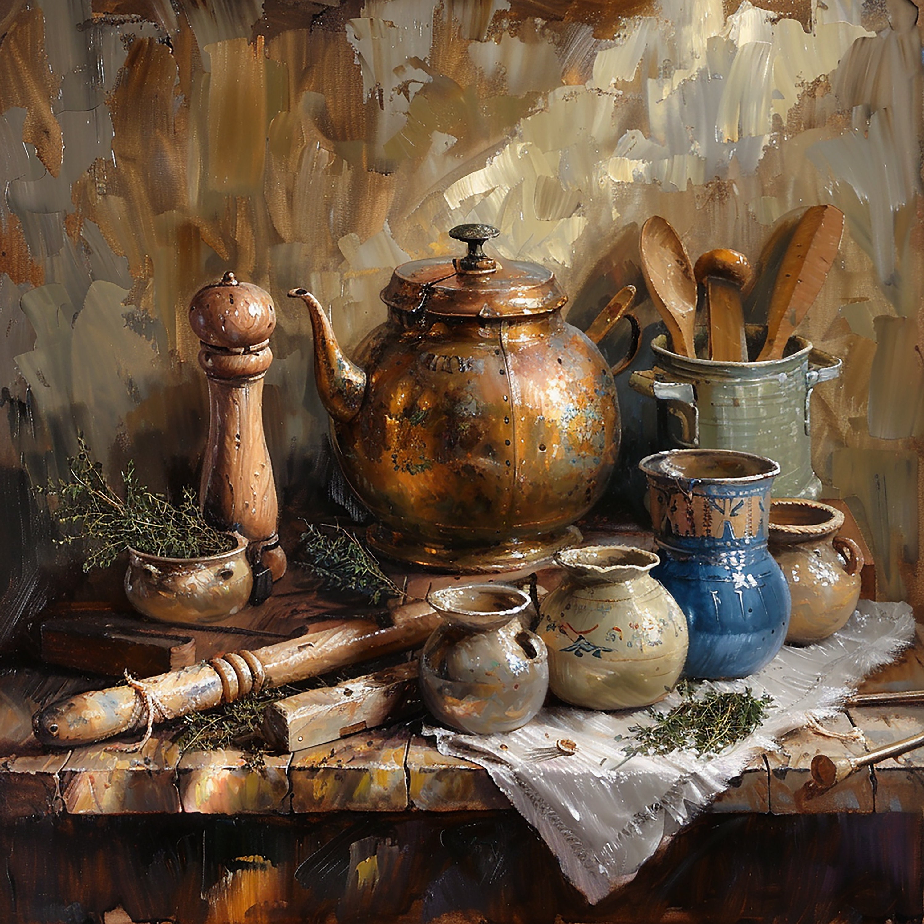 Original "rustic Charm", Vintage Kitchen, Antique Utensils, Cozy ...