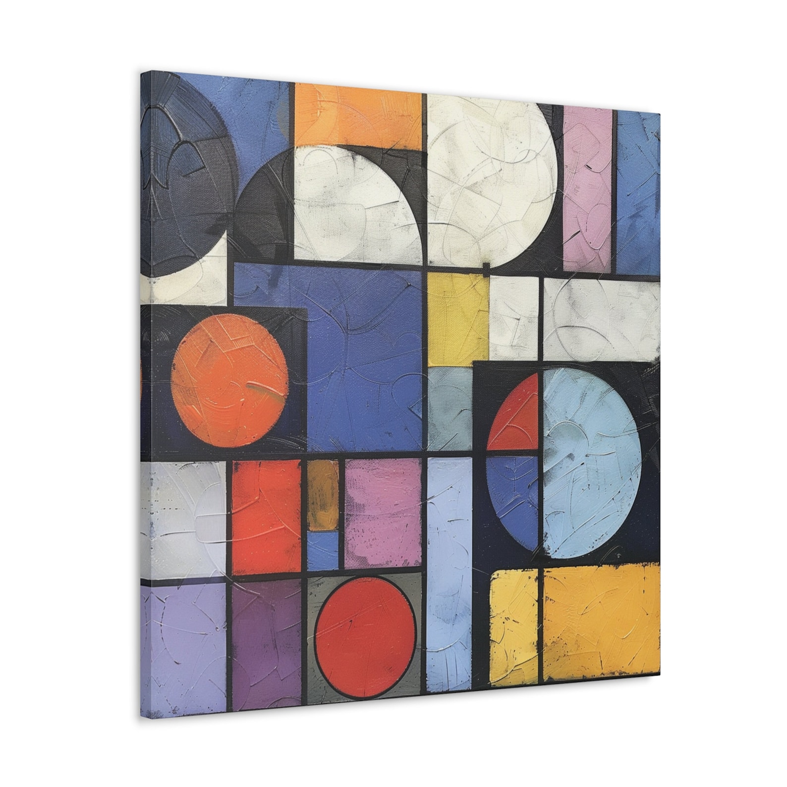 Original "modern Geometry", Abstract Shapes, Colorful Design ...