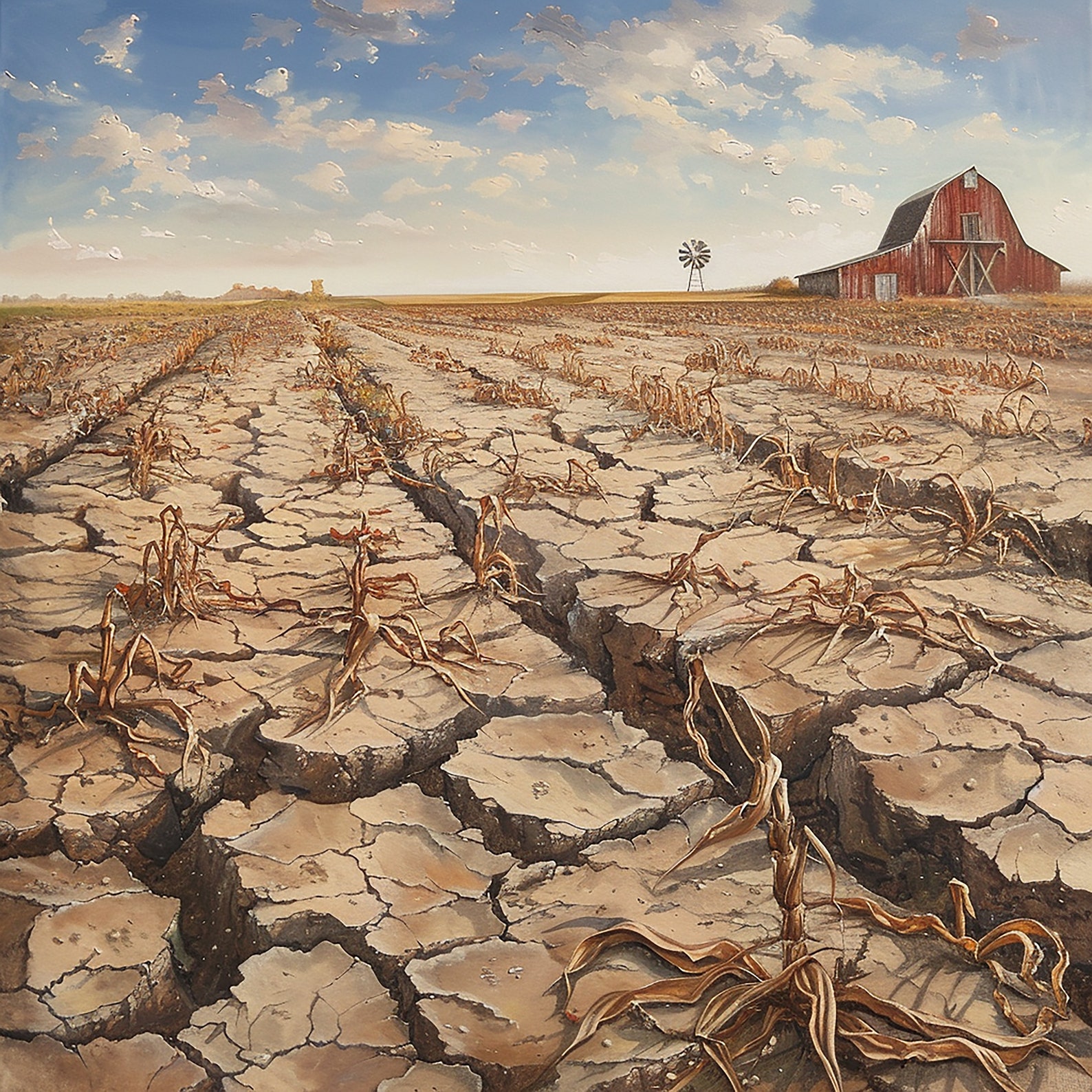 Original "withered Fields", Climate Change, Drought Effects ...