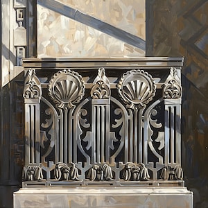 Original "ornate Elegance", Art Deco Balcony, Detailed Classic Design ...
