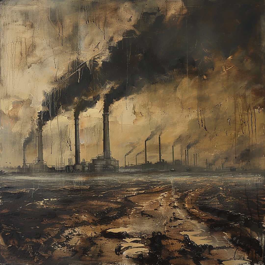 Original "industrial Shadows", Air Pollution, Environmental Crisis ...
