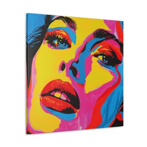 Original "neon Passion," Pop Art, Bold Aesthetic, Contemporary Art ...