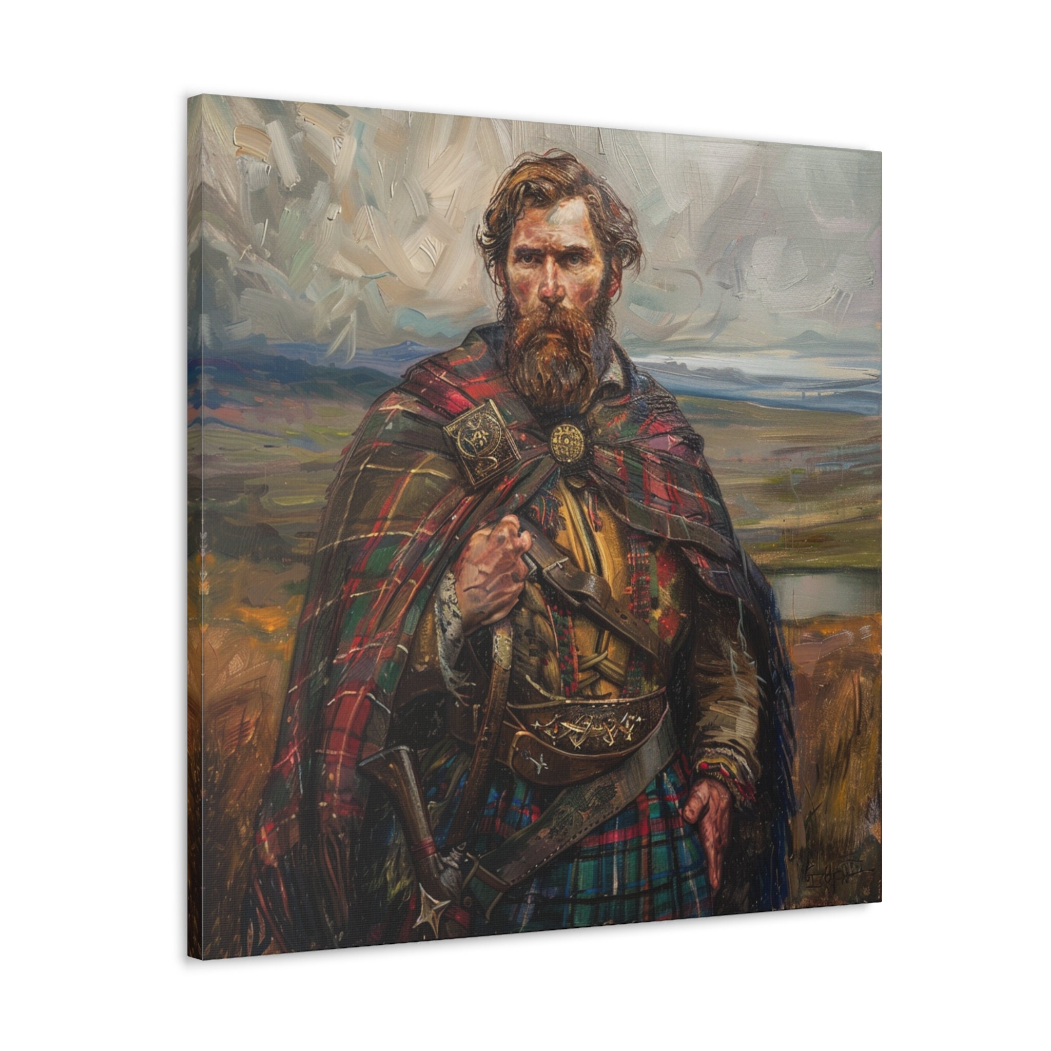 Original "highland Resolve", Highland Warrior Portrait, Scottish Clans ...