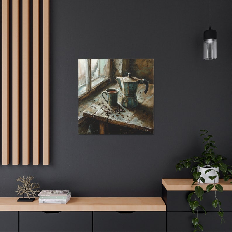 Original "morning Brew", Coffee Still Life, Rustic Kitchen Decor Art ...