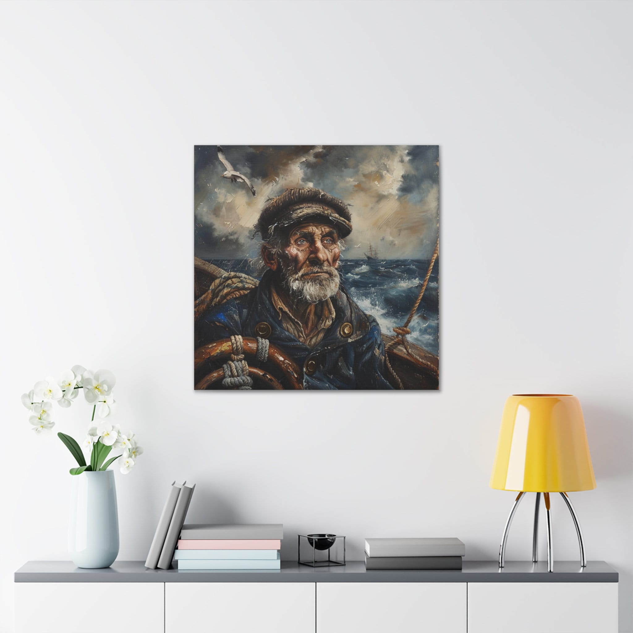 Original "the Old Mariner", Weathered Sailor Portrait, Maritime ...