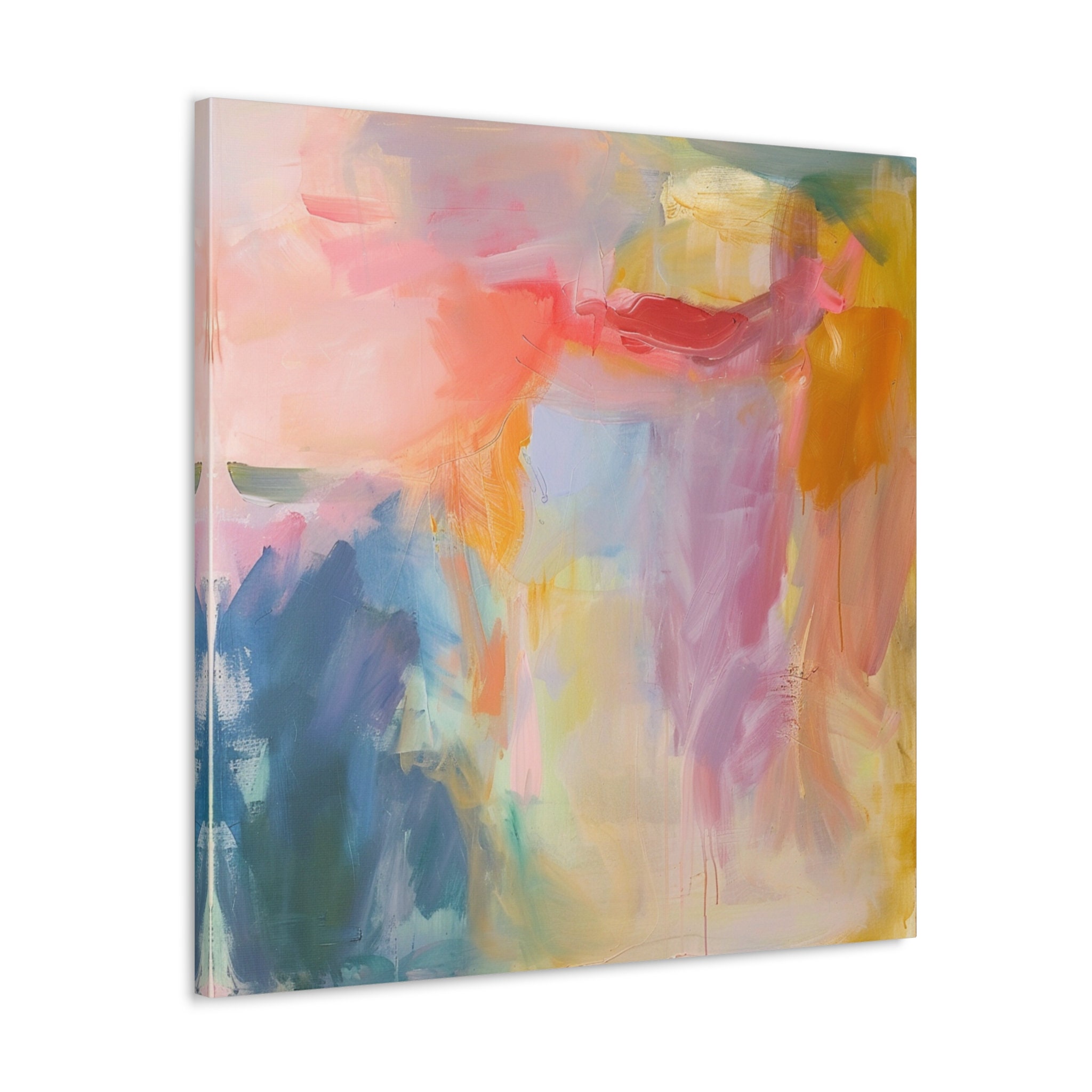 Original "serene Abstract Harmony", Soft Color Palette, Subtle Abstract ...