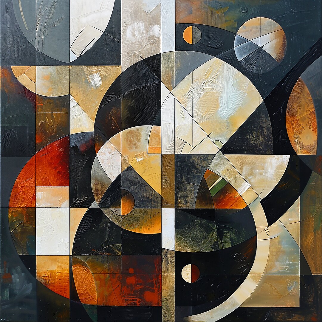 Original "harmonic Patterns", Geometric Abstract Art, Modern Wall Decor ...