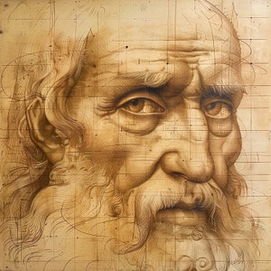 Original "timeless Gaze", Sepia Portrait, Classic Masterwork ...