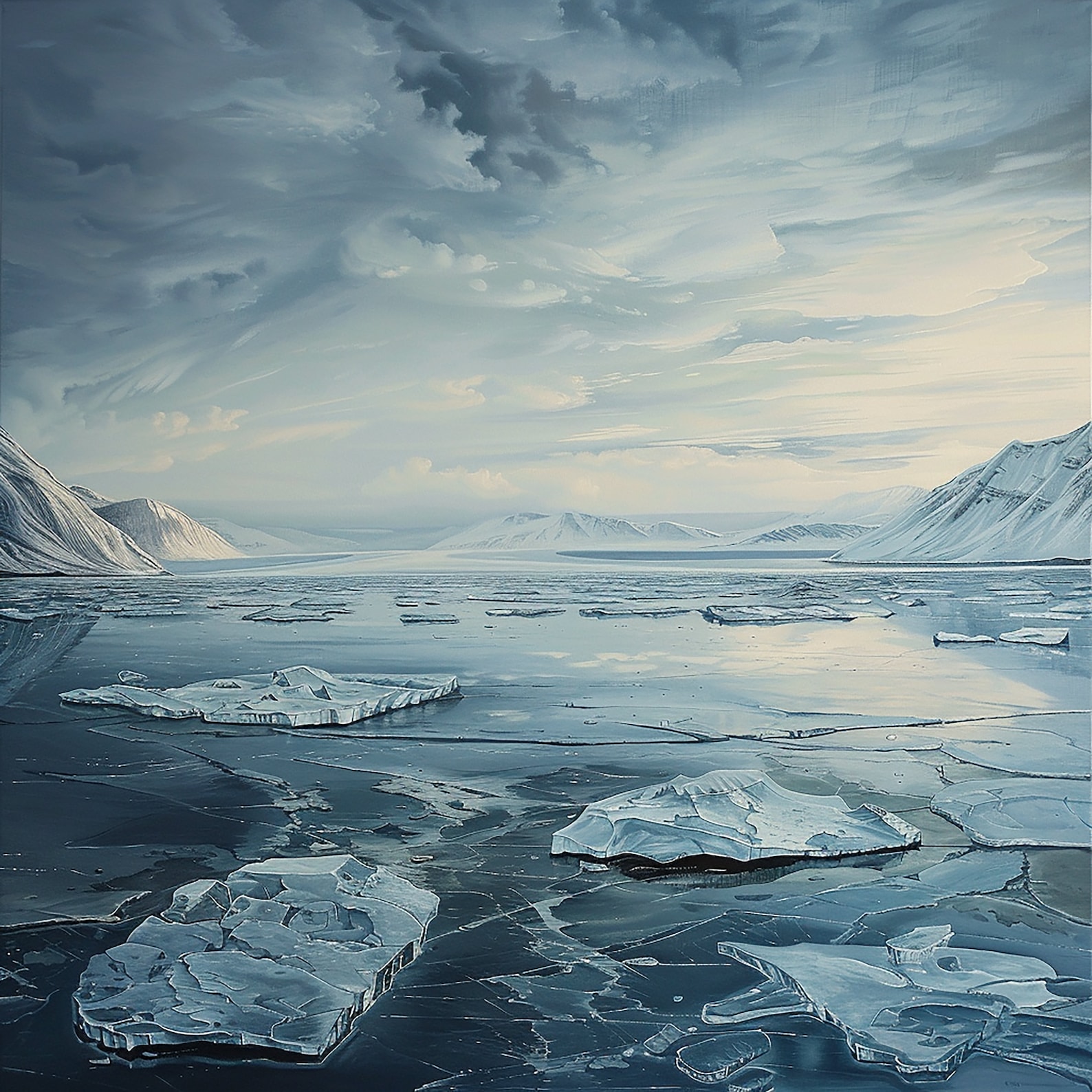 Original "melting Silence", Climate Change, Global Warming, Arctic ...