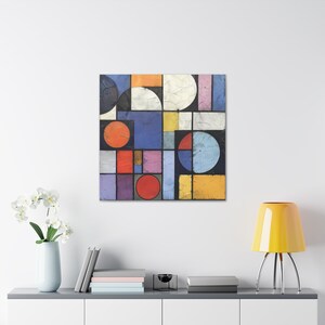 Original "modern Geometry", Abstract Shapes, Colorful Design ...