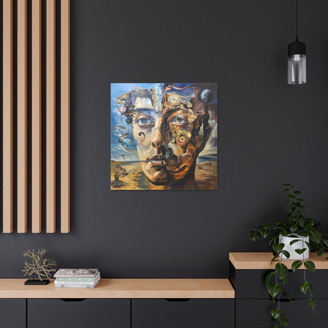 Original "surreal Dreams", Surreal Portrait Art, Abstract Face ...