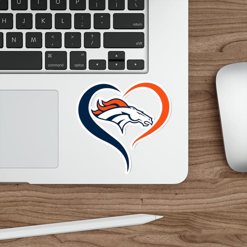 Denver Broncos NFL Football Team Logo Matte White Stickers, Car Decals ...