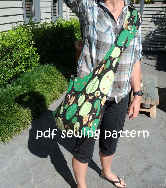 Sling tote PDF sewing pattern | Etsy