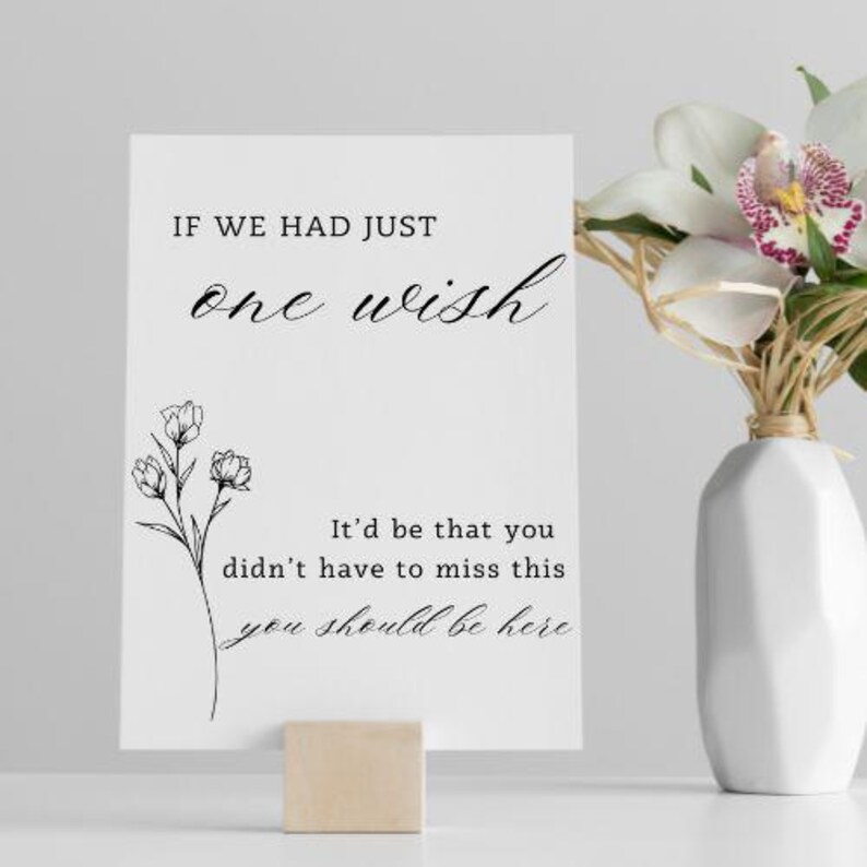 Memorial Table Sign for Wedding - Etsy