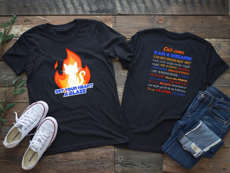 Colten "hulk" Guerra - Set Your Heart Ablaze LADIES T-shirts - Etsy