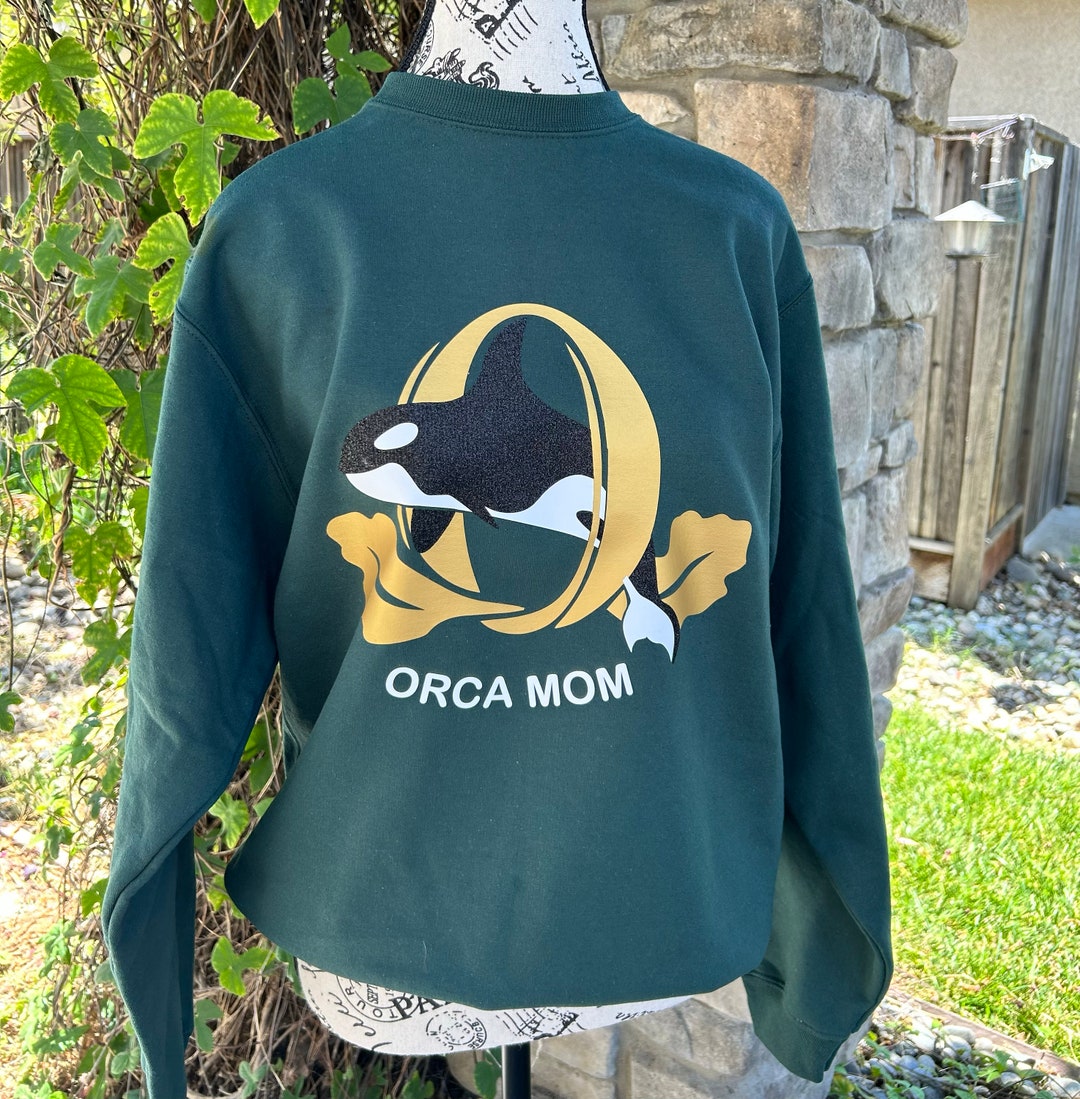 Oakhurst Ocras Swim Team Apparel - Glittered Orca - Etsy