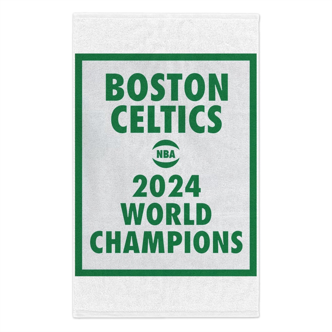 Boston Celtics 2024 NBA World Champions Towel, for Gym, Golf, Home ...