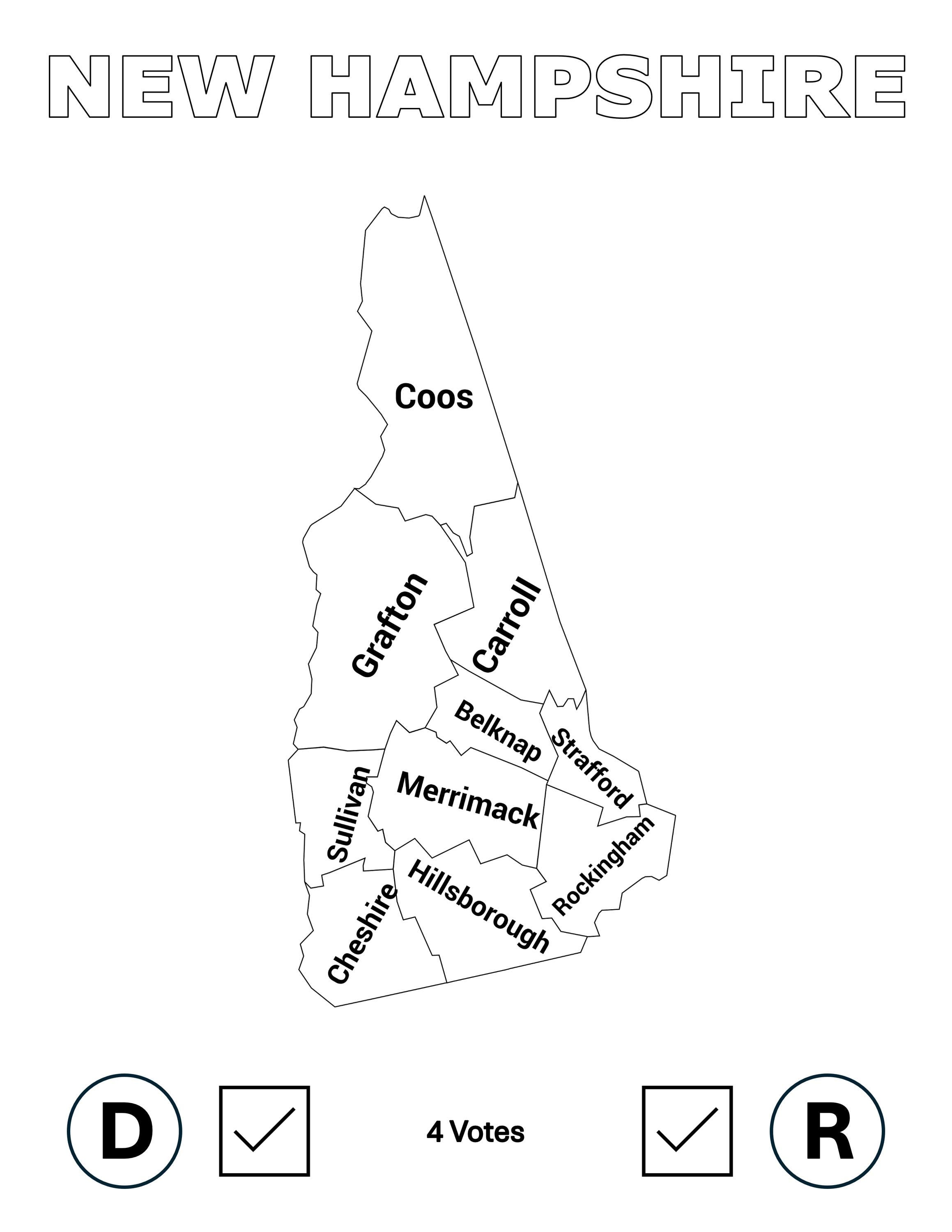USA Election Map State-by-state Coloring Sheets - Etsy