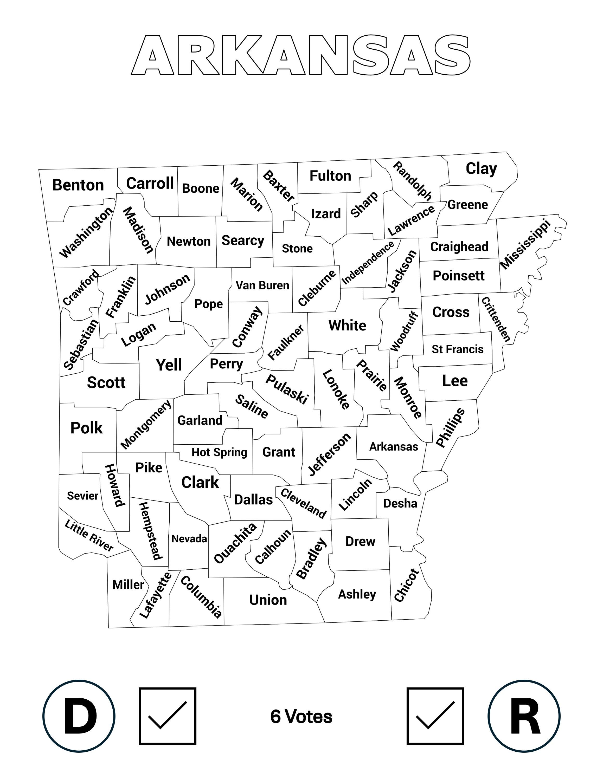 USA Election Map State-by-state Coloring Sheets - Etsy
