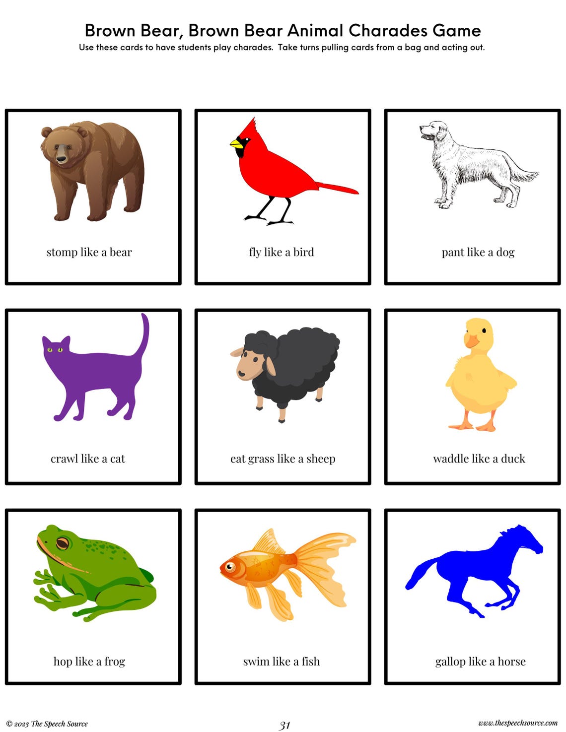 45-page Brown Bear Brown Bear Activities Speech Therapy & Preschool ...