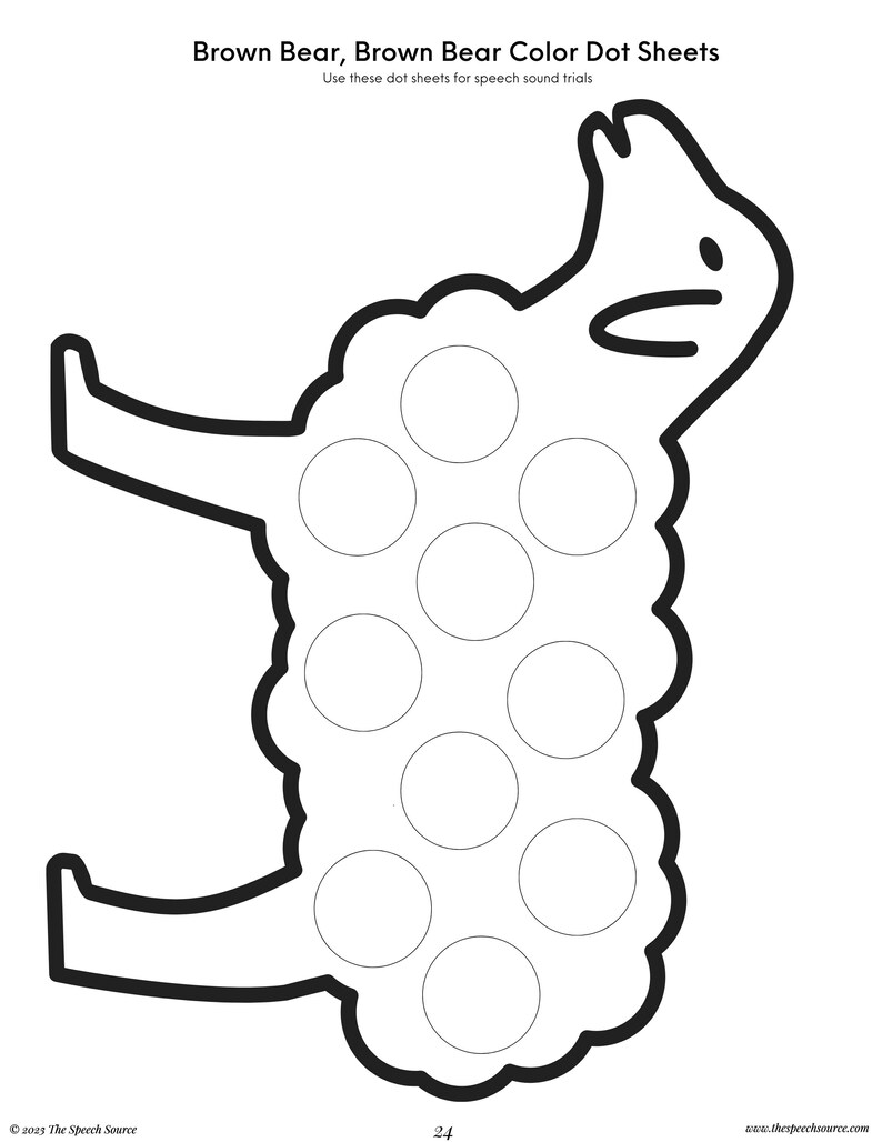 45-page Brown Bear Brown Bear Activities Speech Therapy & Preschool ...