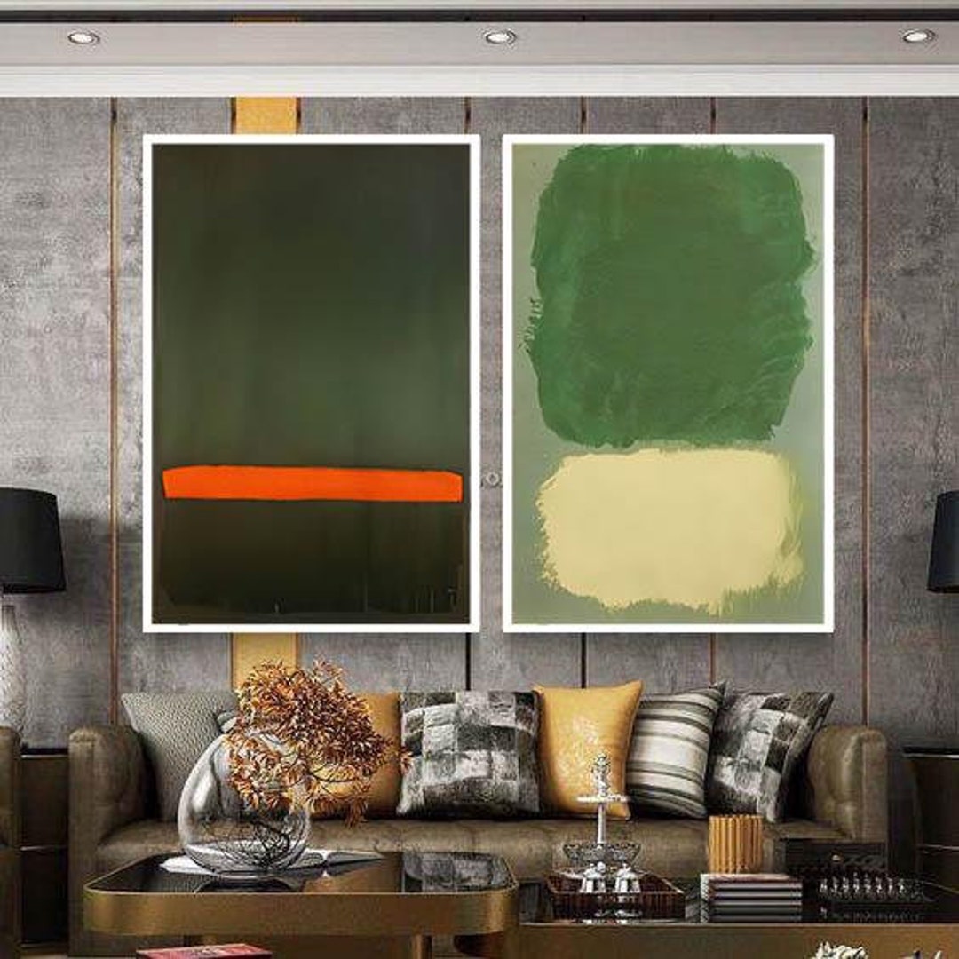 Green Mark Rothko Canvas Wall Art Mark Rothko Poster Ready to Hang ...